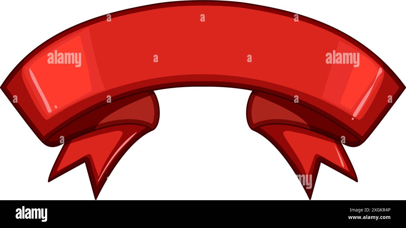 sale red ribbon cartoon vector illustration Stock Vector Image & Art ...