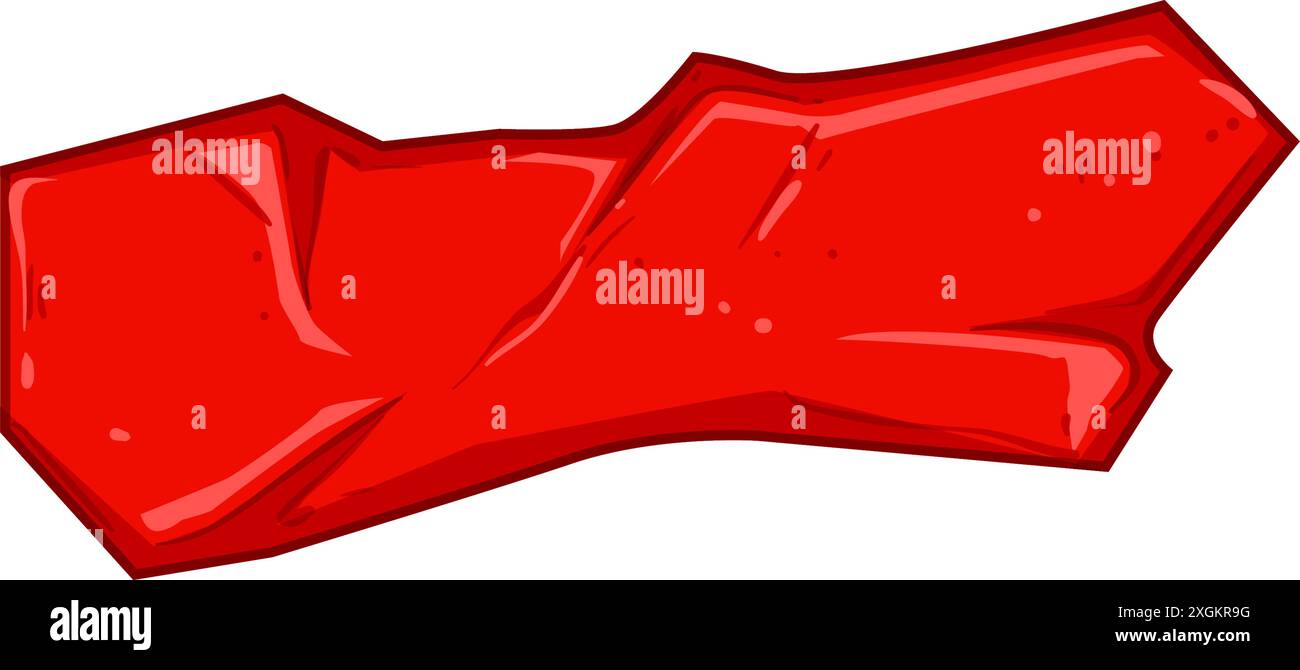 ribbon red tape cartoon vector illustration Stock Vector Image & Art ...