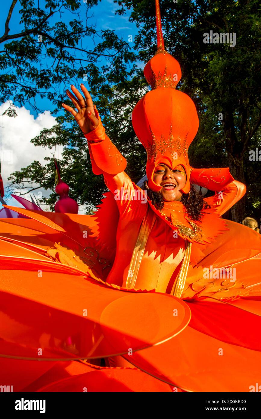 Caribbean participants in the International Carnival Seychelles, in ...