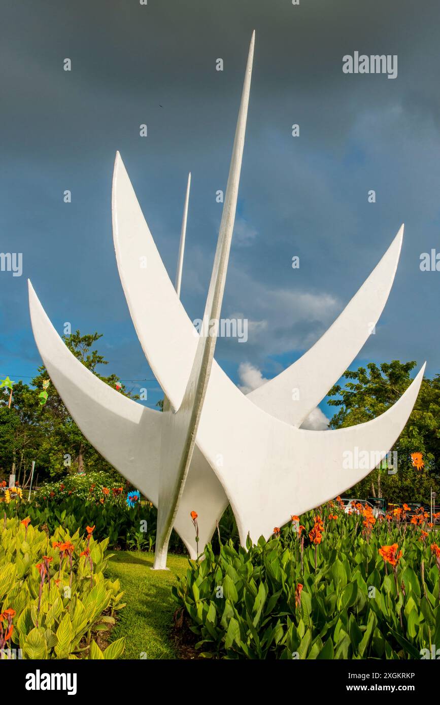 Monument du bicentenaire (Bicentennial Monument), Victoria, Mahe ...
