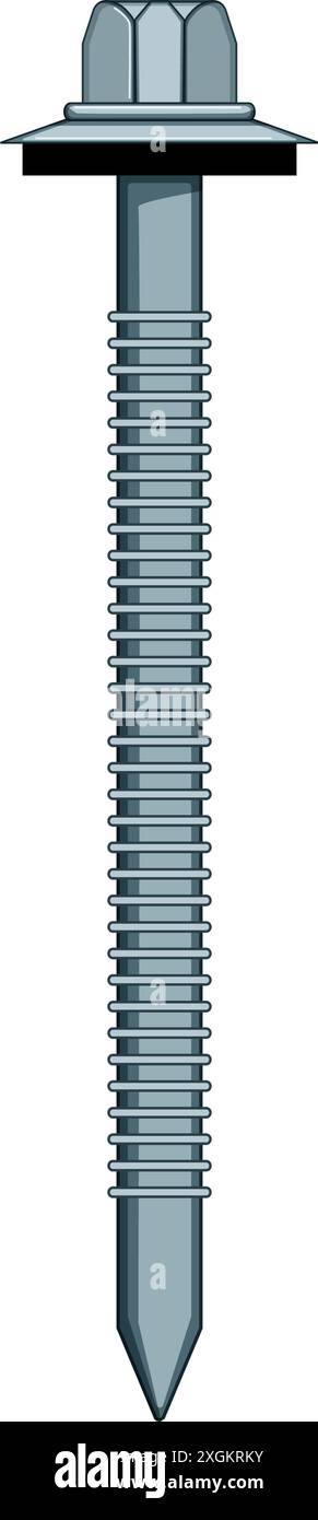 energy roofing screw cartoon vector illustration Stock Vector Image ...