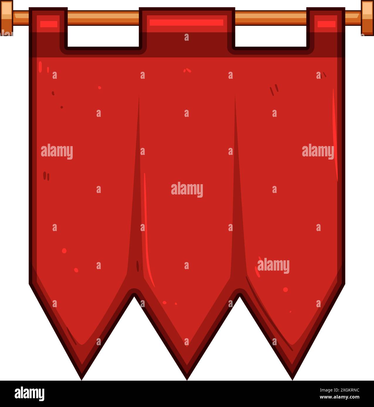 banner royal flag cartoon vector illustration Stock Vector Image & Art ...