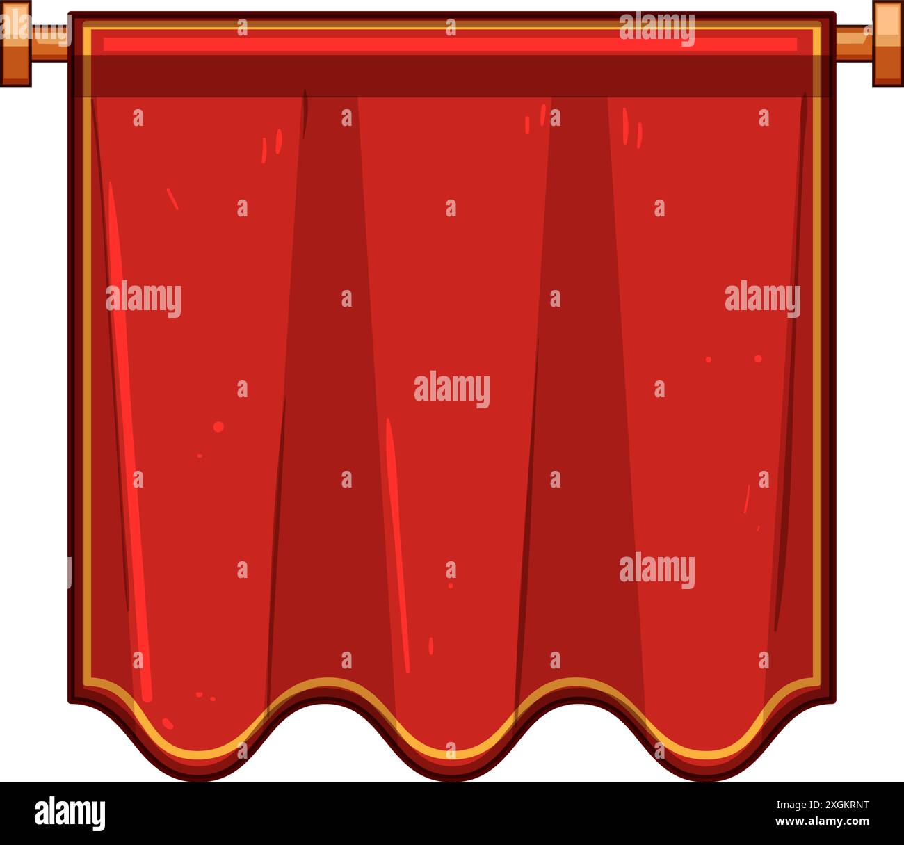 pennant royal flag cartoon vector illustration Stock Vector Image & Art ...