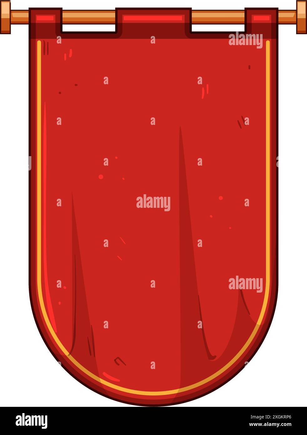 cloth royal flag cartoon vector illustration Stock Vector Image & Art ...