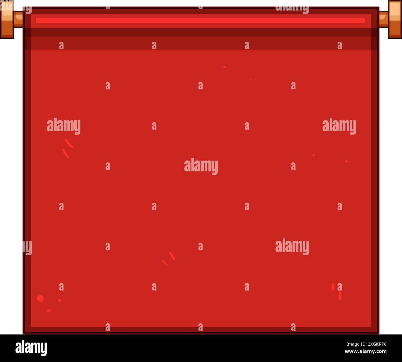 gold royal flag cartoon vector illustration Stock Vector Image & Art ...