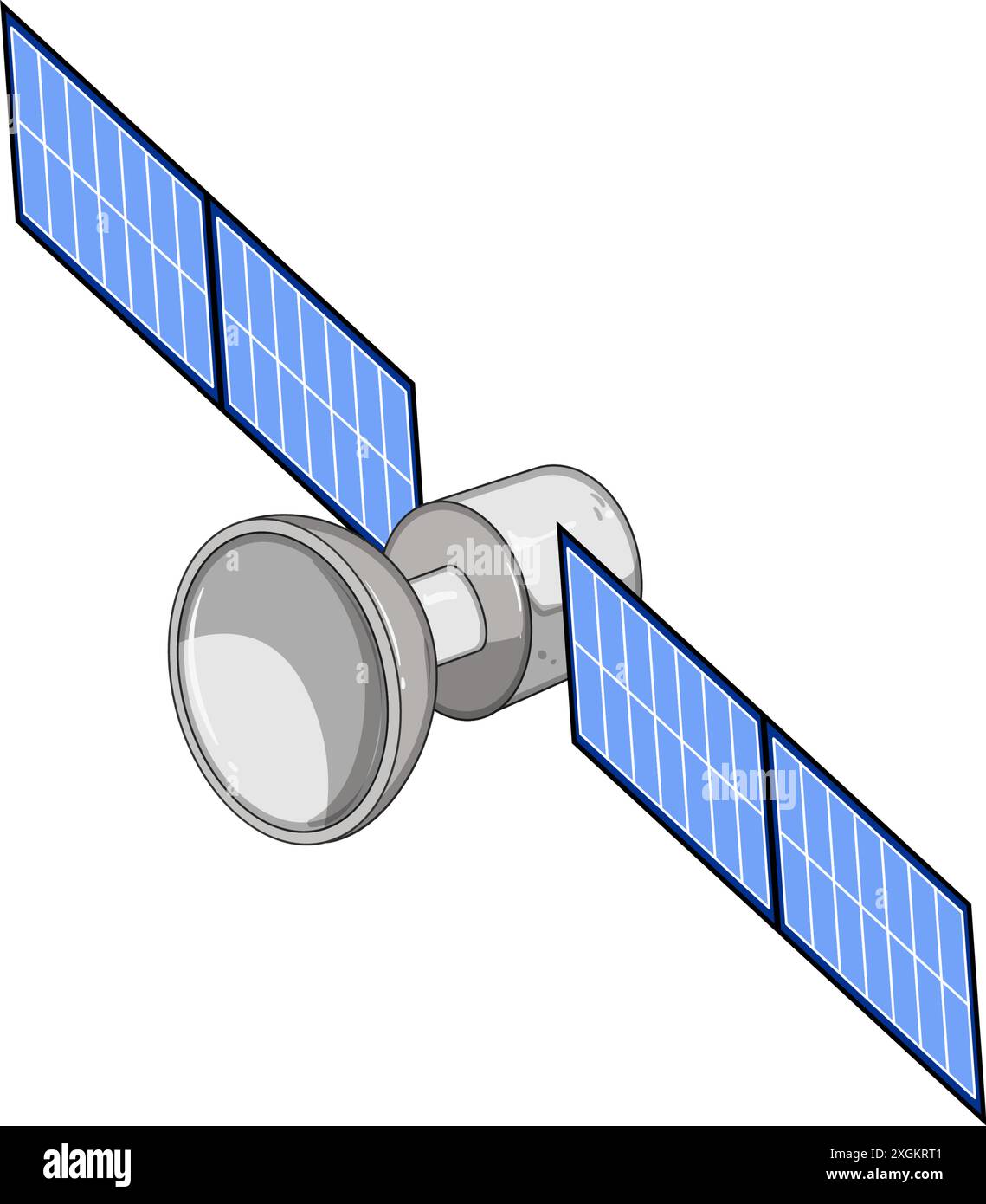 globe satellite cartoon vector illustration Stock Vector Image & Art ...