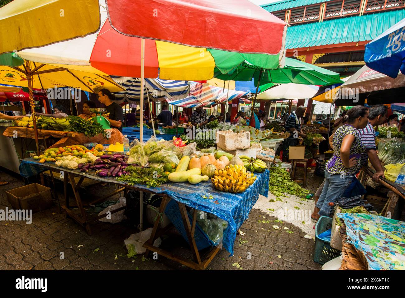 Vegetables and fruit at the Sir Selwyn Selwyn - Clarke Market, Victoria ...