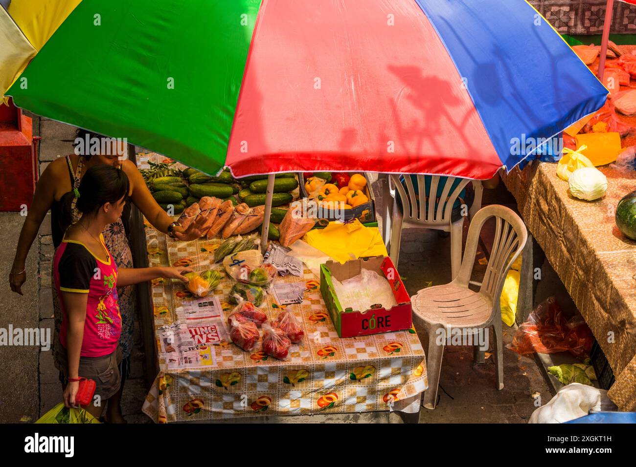 Vegetables and fruit at the Sir Selwyn Selwyn - Clarke Market, Victoria ...