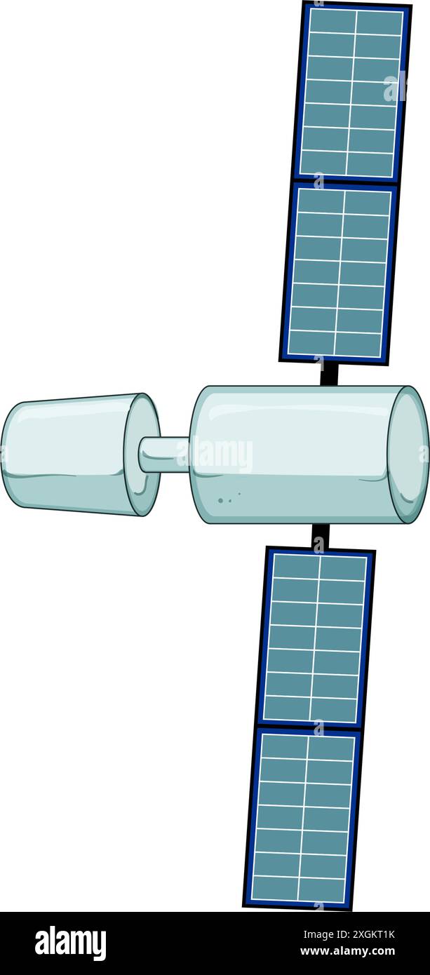 technology satellite cartoon vector illustration Stock Vector Image ...