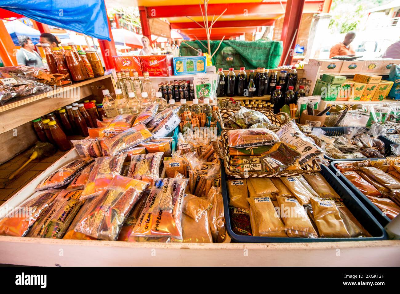 Spices at the Sir Selwyn Selwyn - Clarke Market, Victoria, Mahe ...