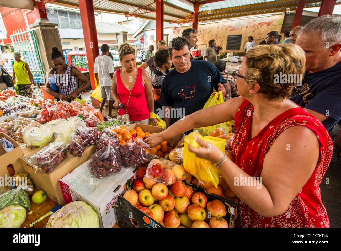Vegetables and fruit at the Sir Selwyn Selwyn - Clarke Market, Victoria ...