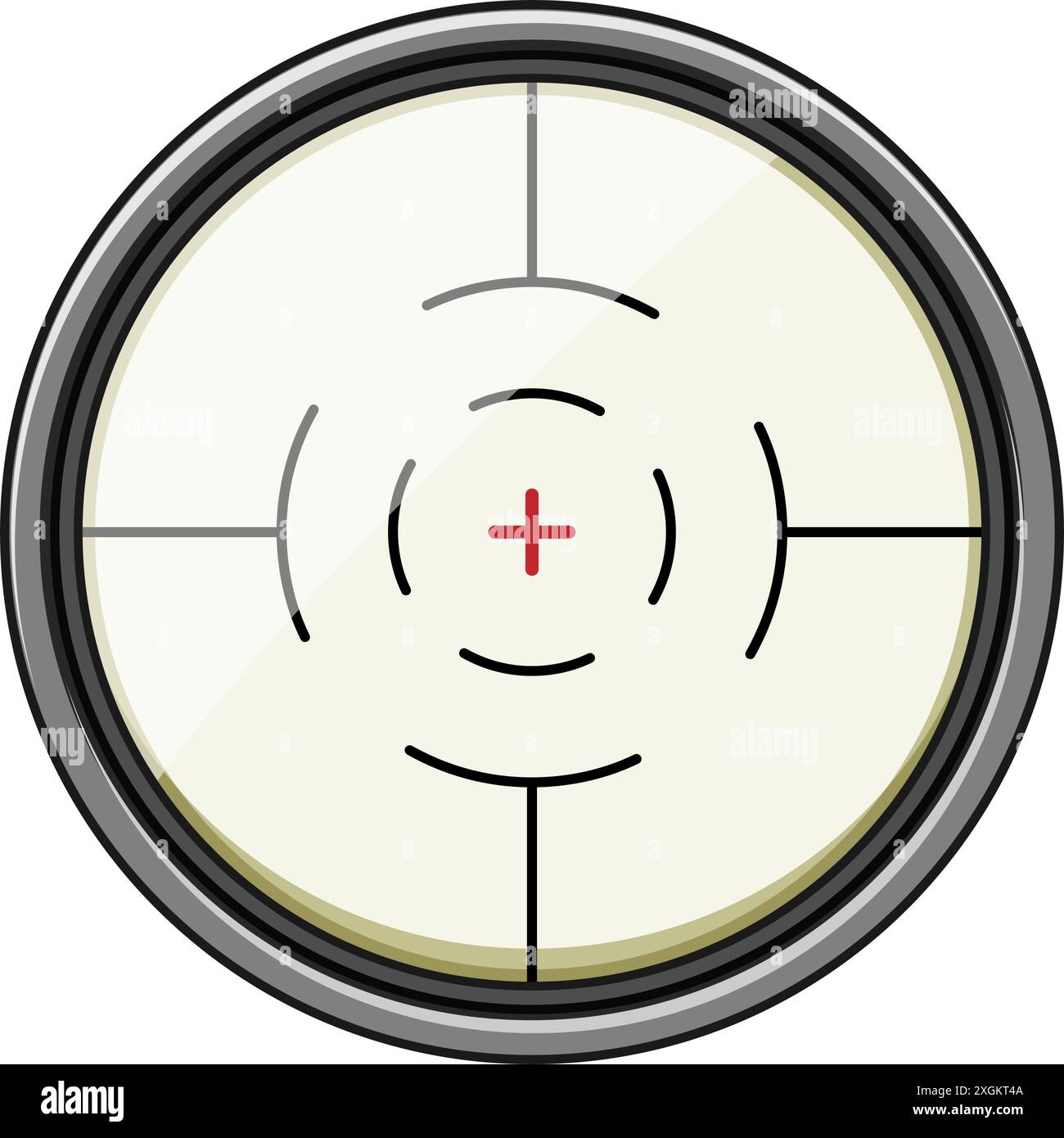 target scope sniper cartoon vector illustration Stock Vector Image ...