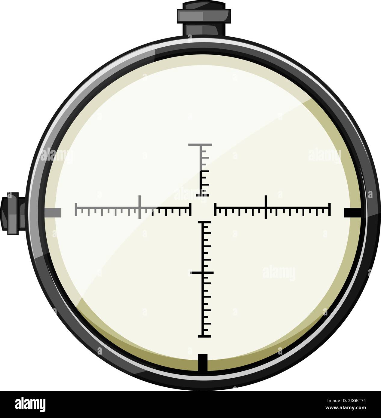 shot scope sniper cartoon vector illustration Stock Vector Image & Art ...