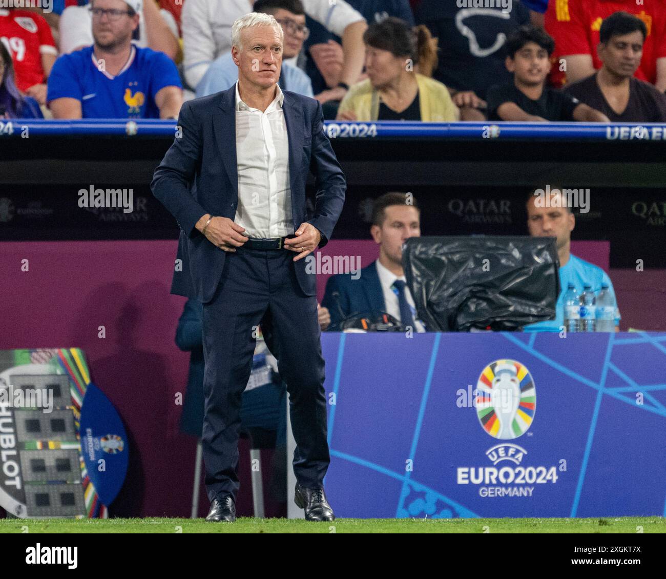 Munich, Germany. 10th July, 2024. The French Coach Didier Deschamps ...