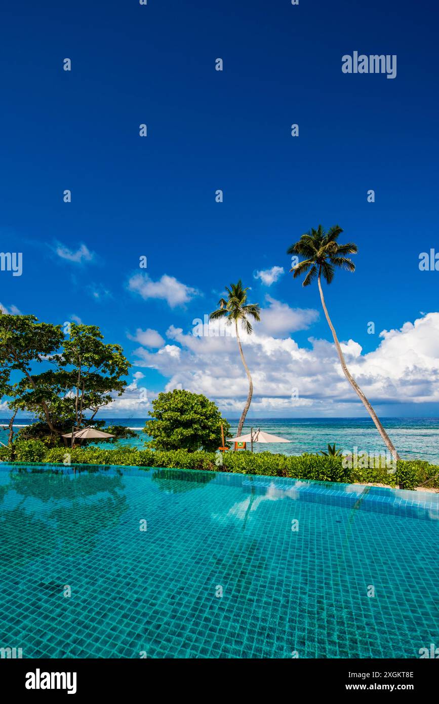 The pool at Hilton's DoubleTree Resort & Spa, Mahe, Republic of ...