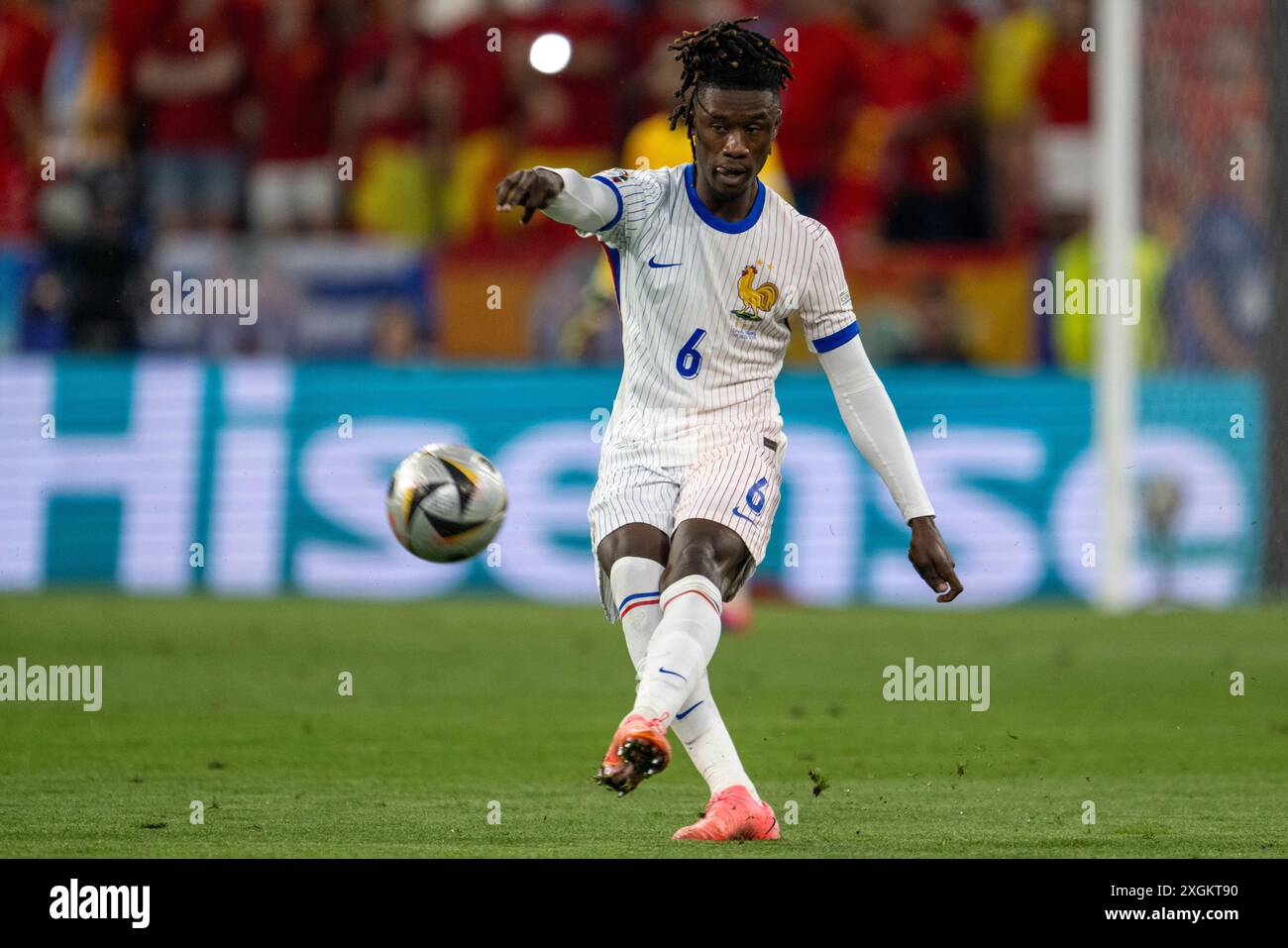 during the 2024 UEFA EURO Semi-final match between Spain and France at ...
