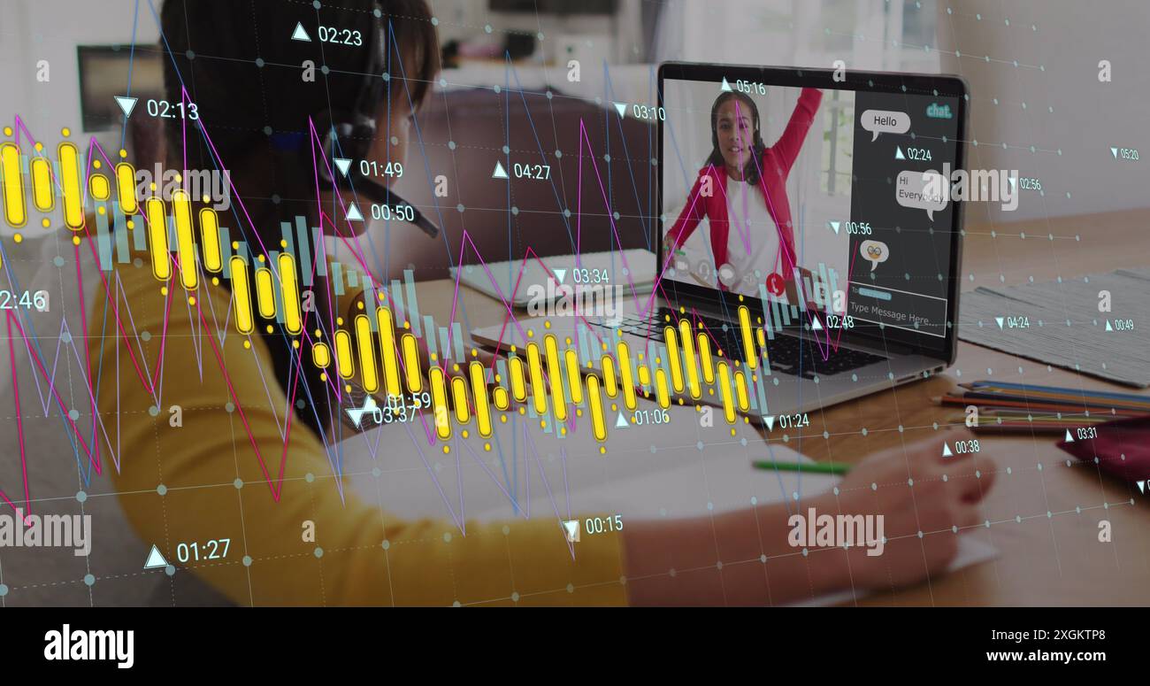 Image of graphs and changing numbers over diverse female students ...