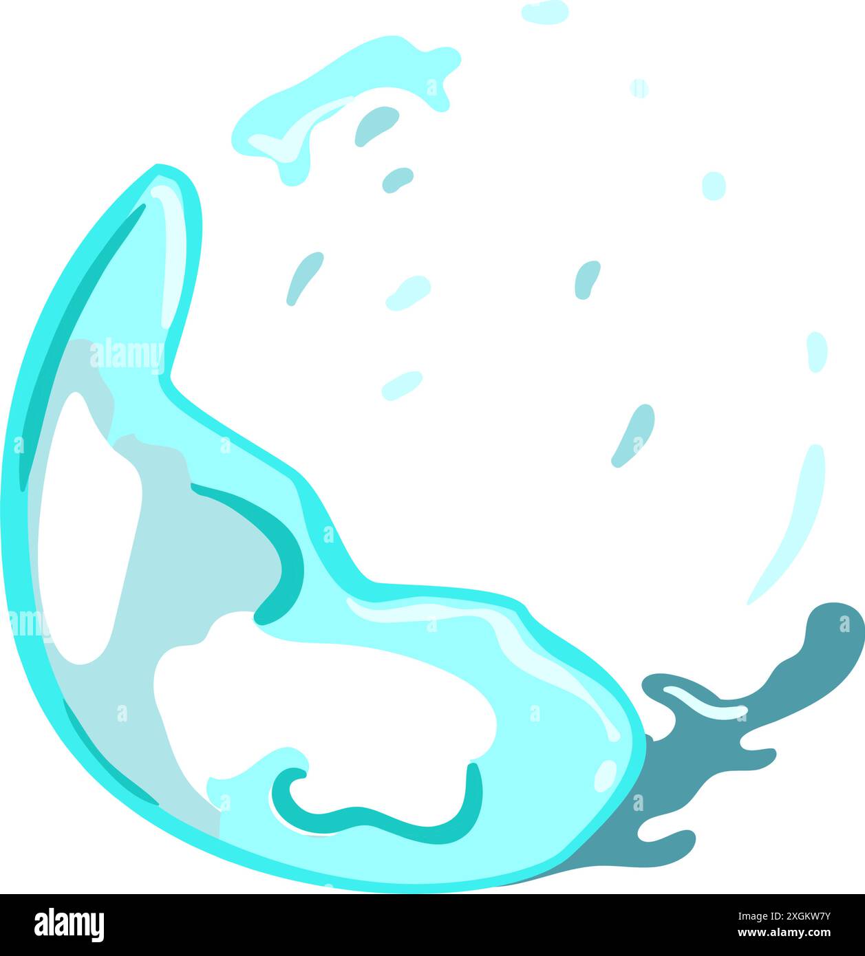 ball soap bubble explosion cartoon vector illustration Stock Vector ...