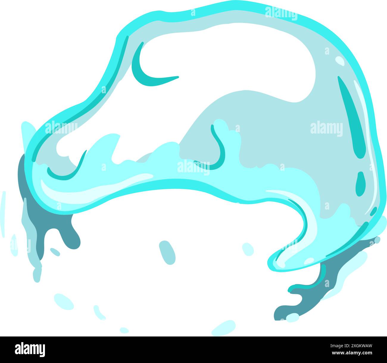 explode soap bubble explosion cartoon vector illustration Stock Vector ...