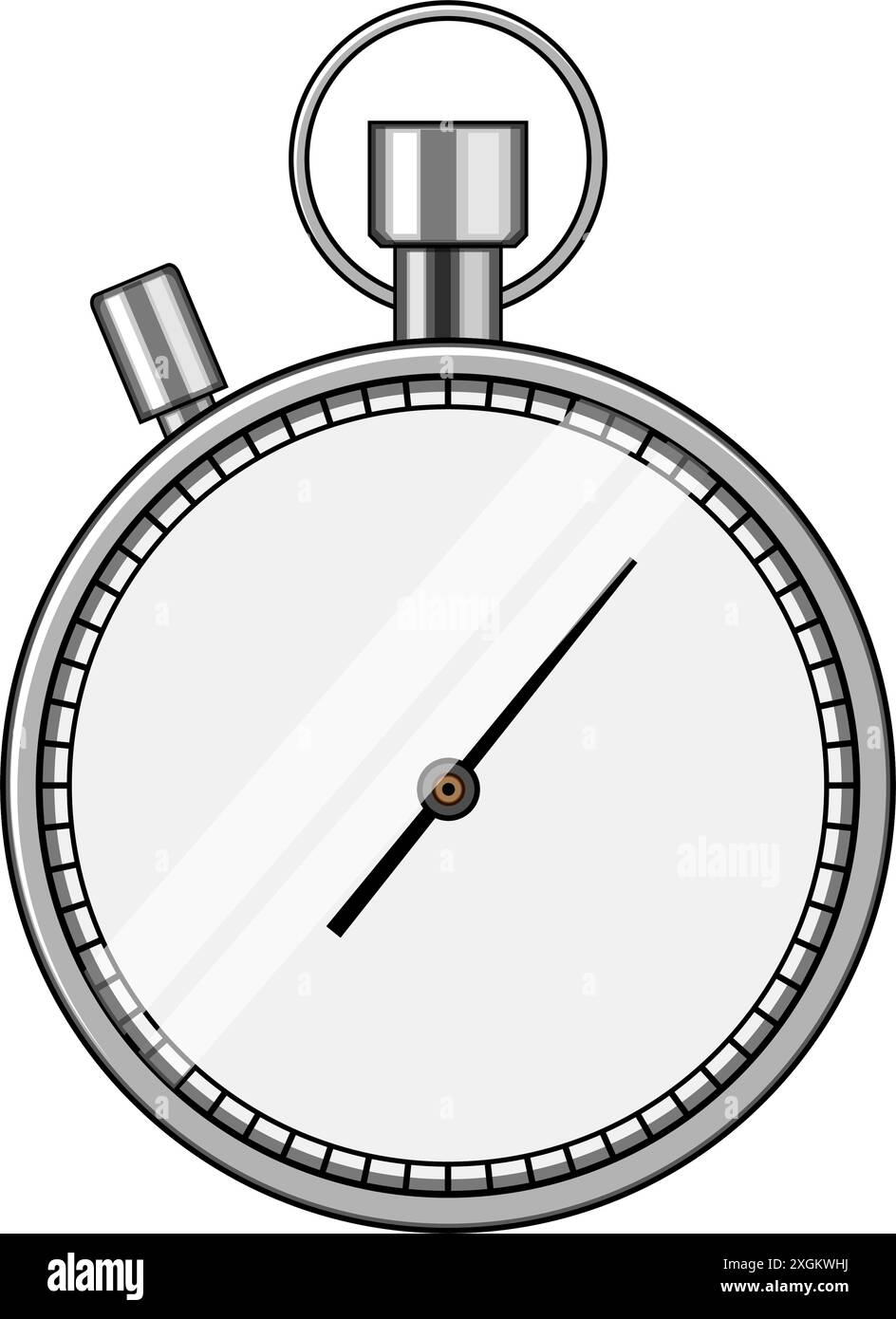 outline stopwatch cartoon vector illustration Stock Vector Image & Art ...