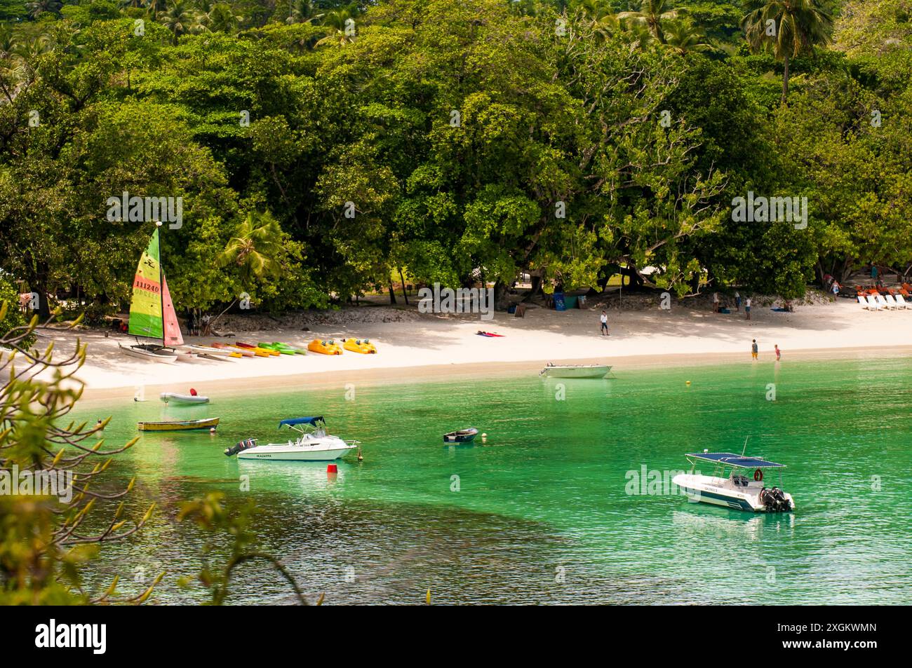 Port Launay beach, Port Launay marine Park, Mahe, Republic of ...