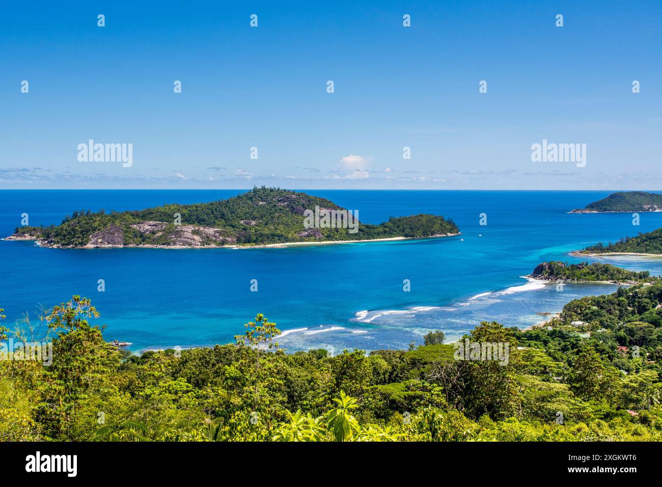 Northwest coast of Mahe, Republic of Seychelles, Indian Ocean Stock ...