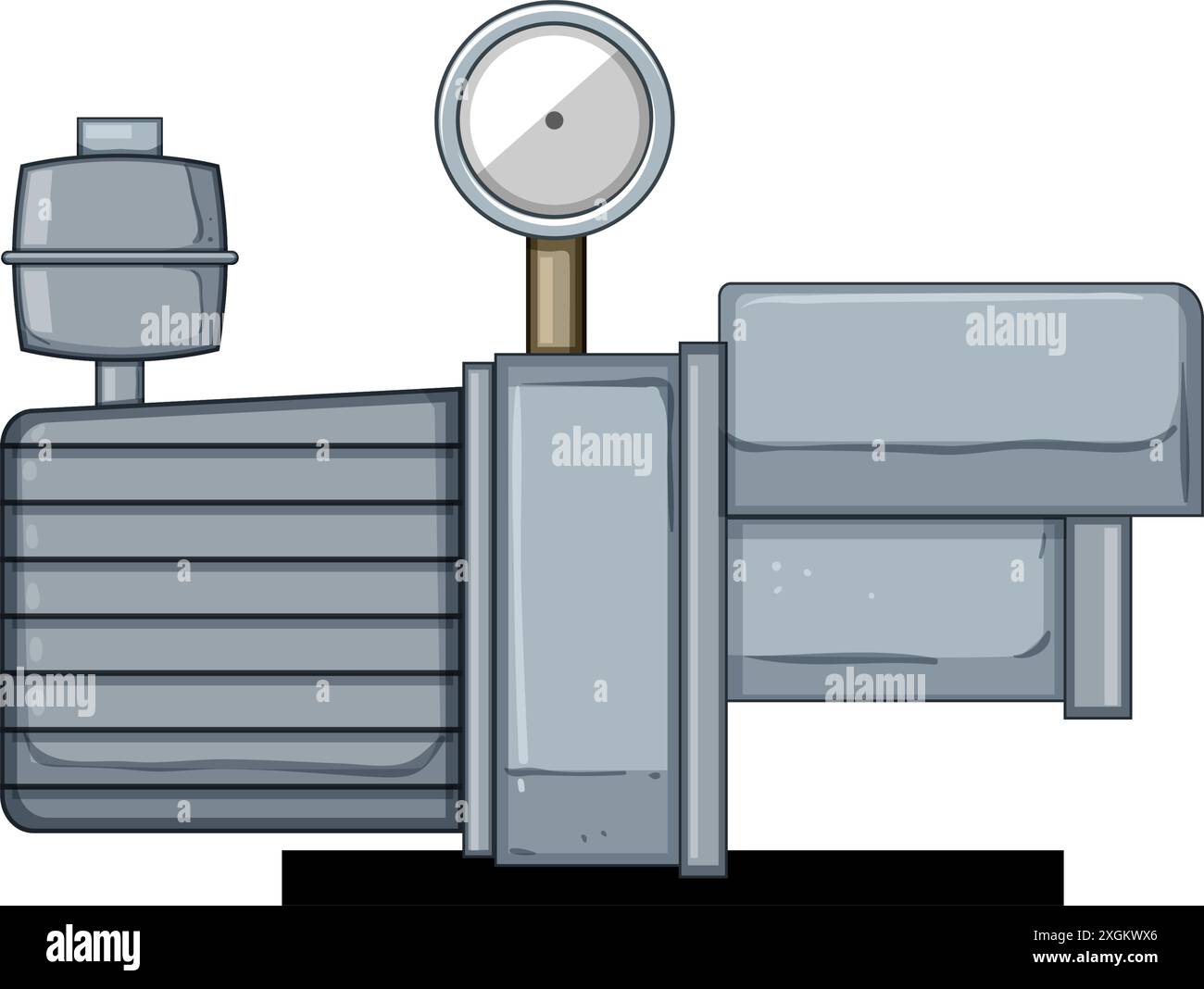 industry vacuum pump cartoon vector illustration Stock Vector Image ...