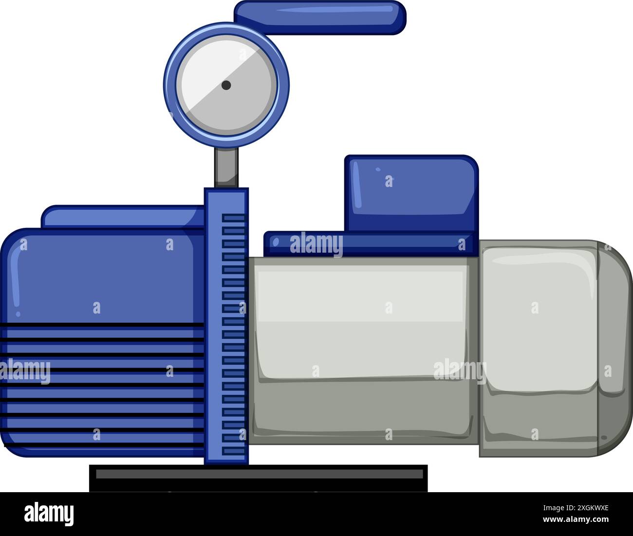 gauge vacuum pump cartoon vector illustration Stock Vector Image & Art ...