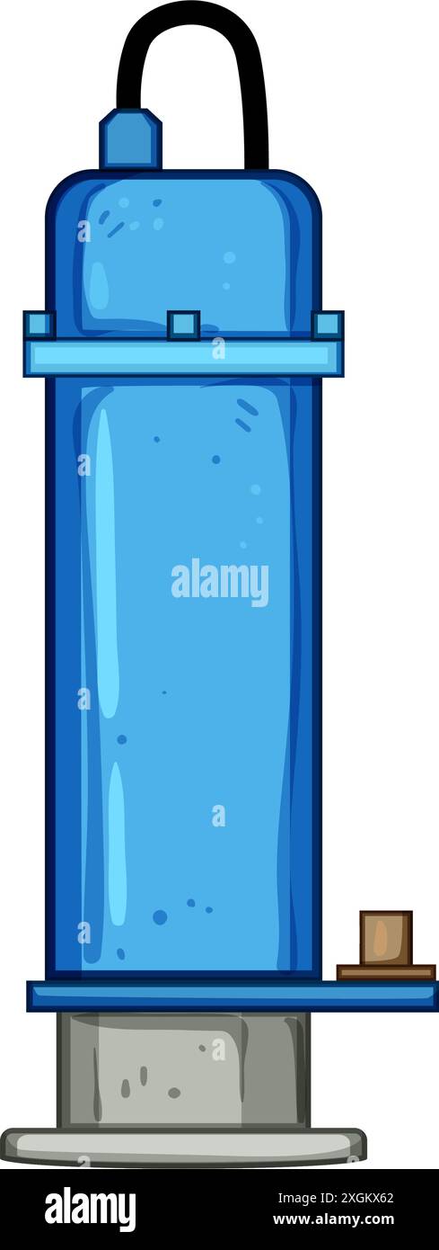 tank water pump cartoon vector illustration Stock Vector Image & Art ...