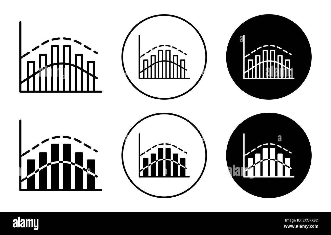 Average Icon logo sign vector outline in black and white color Stock ...