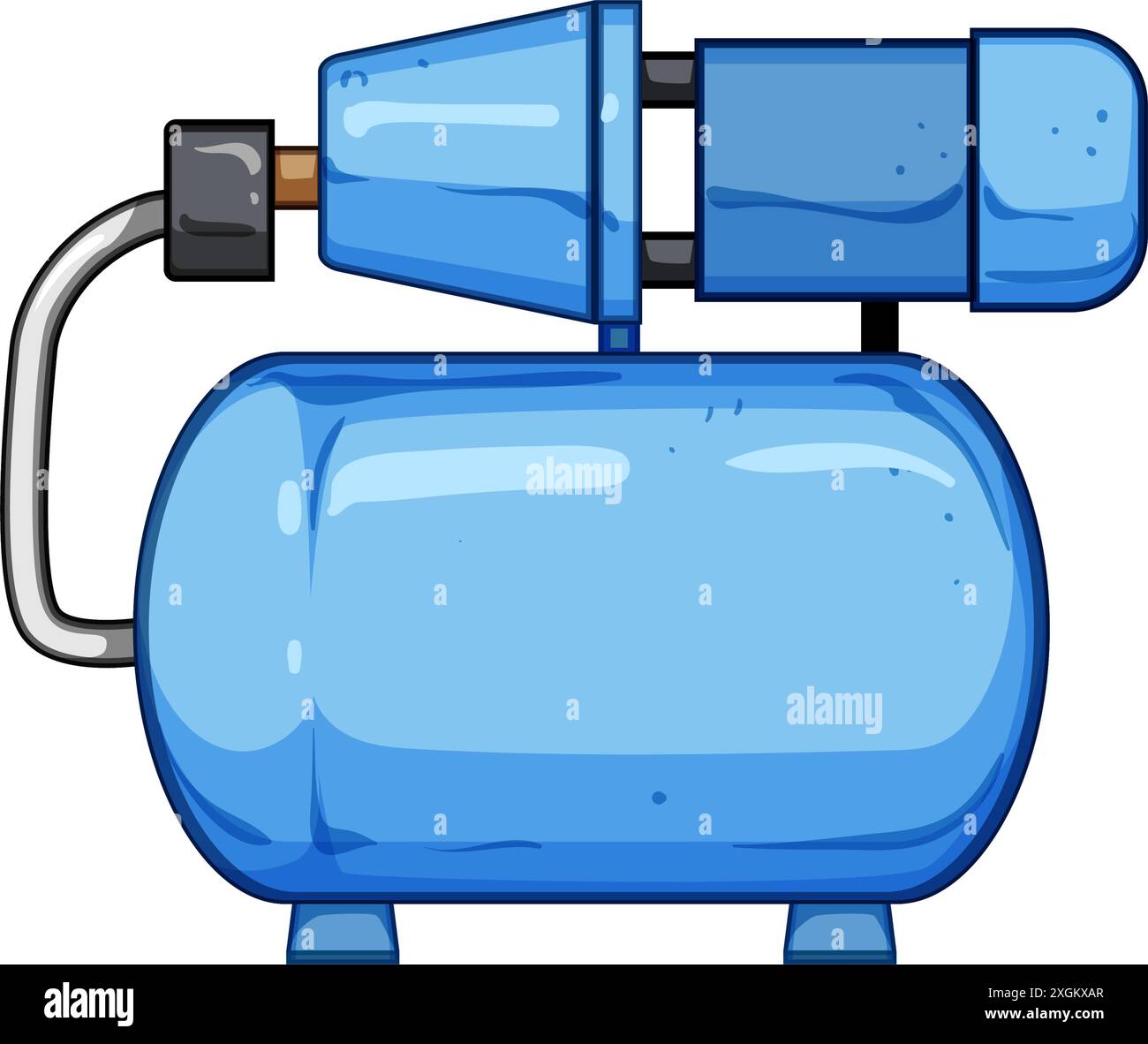 clean water pump cartoon vector illustration Stock Vector Image & Art ...