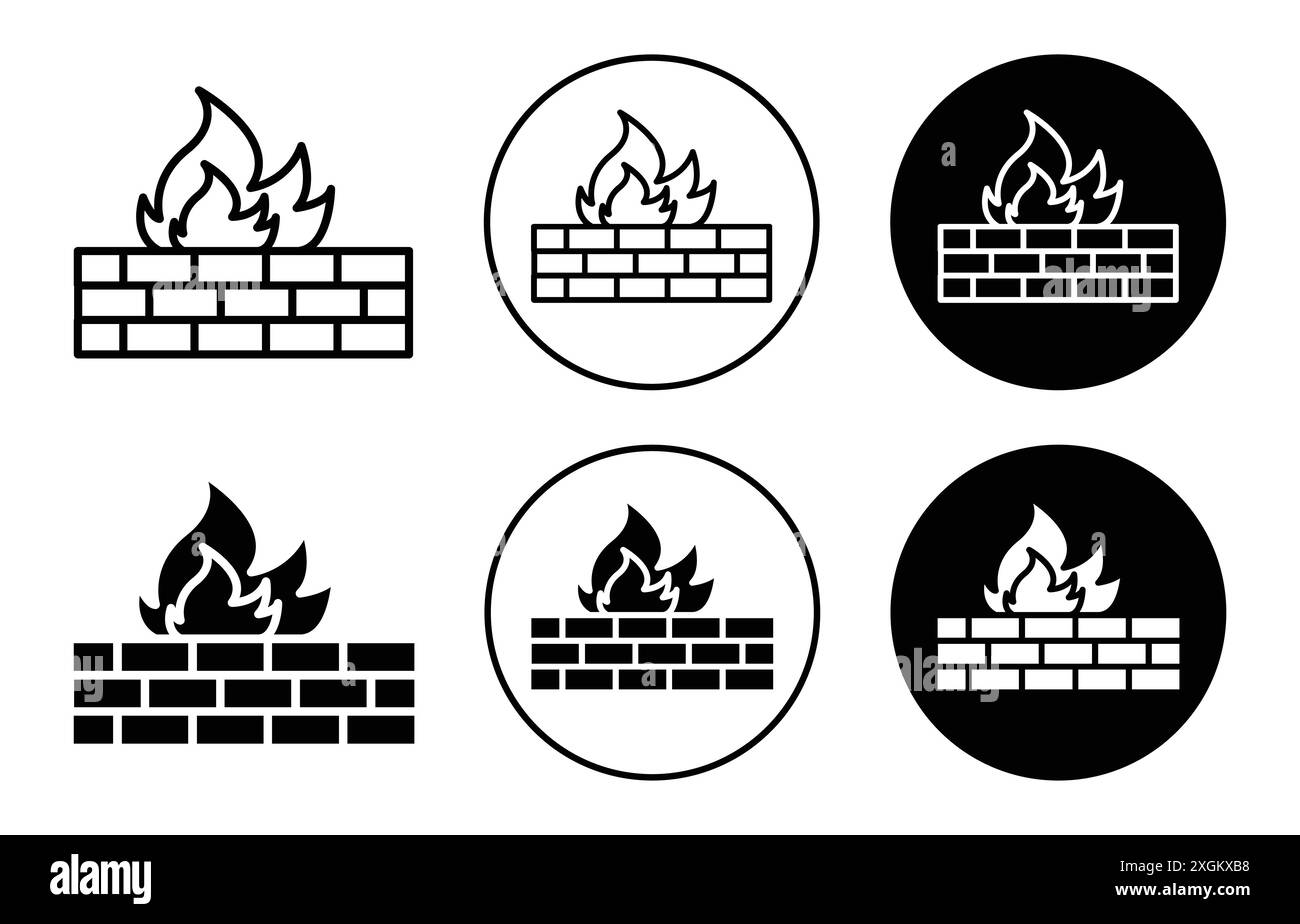 Fire brick vector vectors hi-res stock photography and images - Alamy