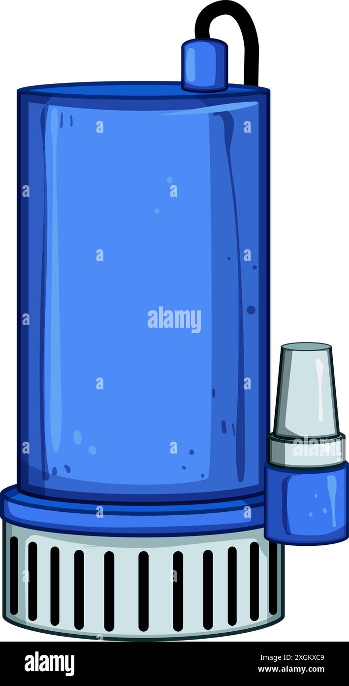 filter water pump cartoon vector illustration Stock Vector Image & Art ...