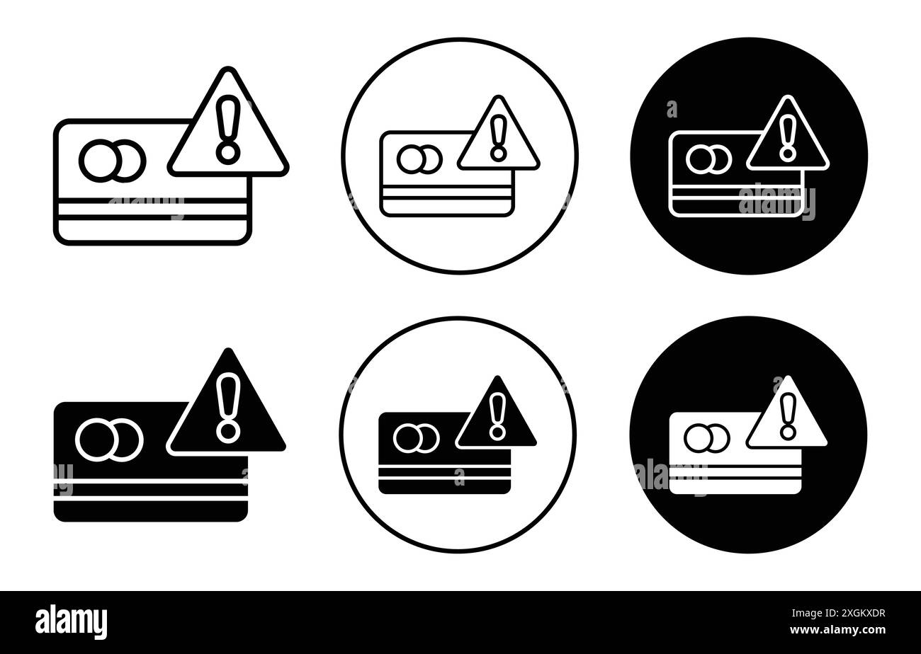 credit risk Icon logo sign vector outline in black and white color ...