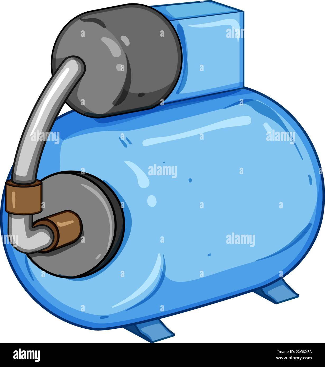station water pump cartoon vector illustration Stock Vector Image & Art ...