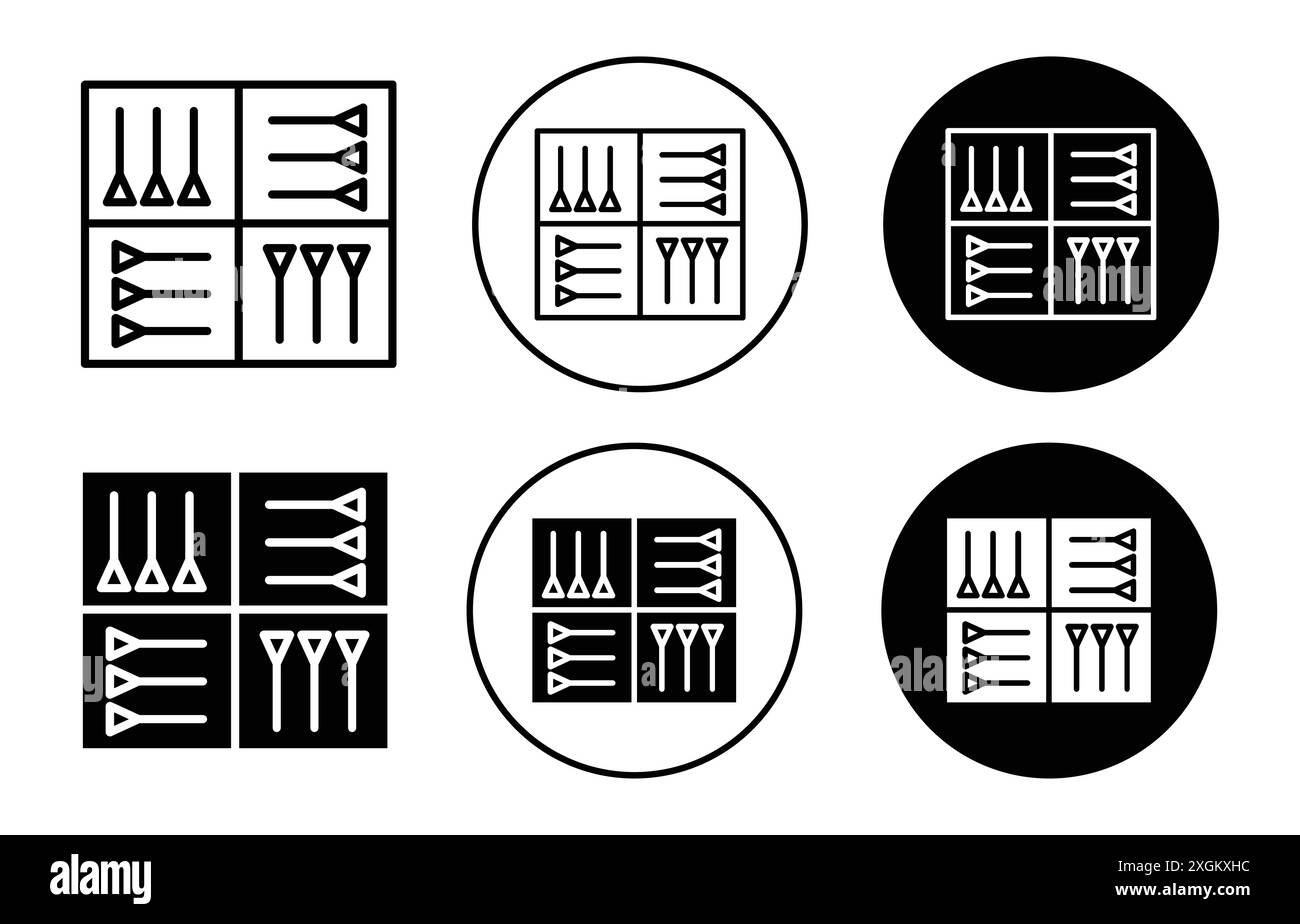 Cuneiform Icon logo sign vector outline in black and white color Stock ... Cuneiform Icon logo sign vector outline in black and white color Stock ...