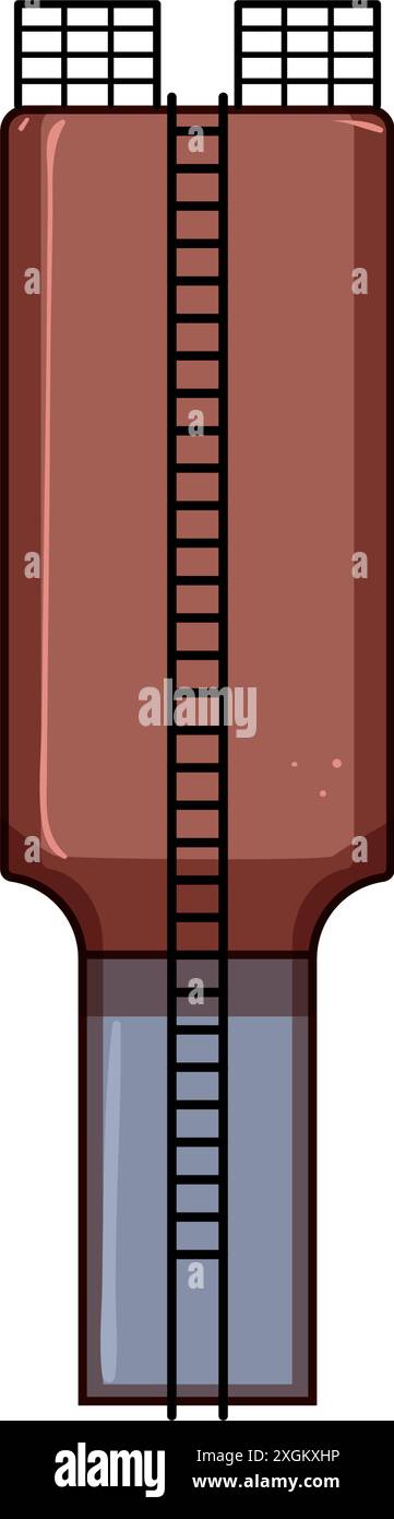 reservoir water tower cartoon vector illustration Stock Vector Image ...