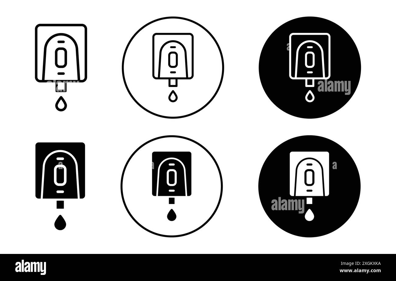 Electrical soap box icon logo sign vector outline in black and white ...