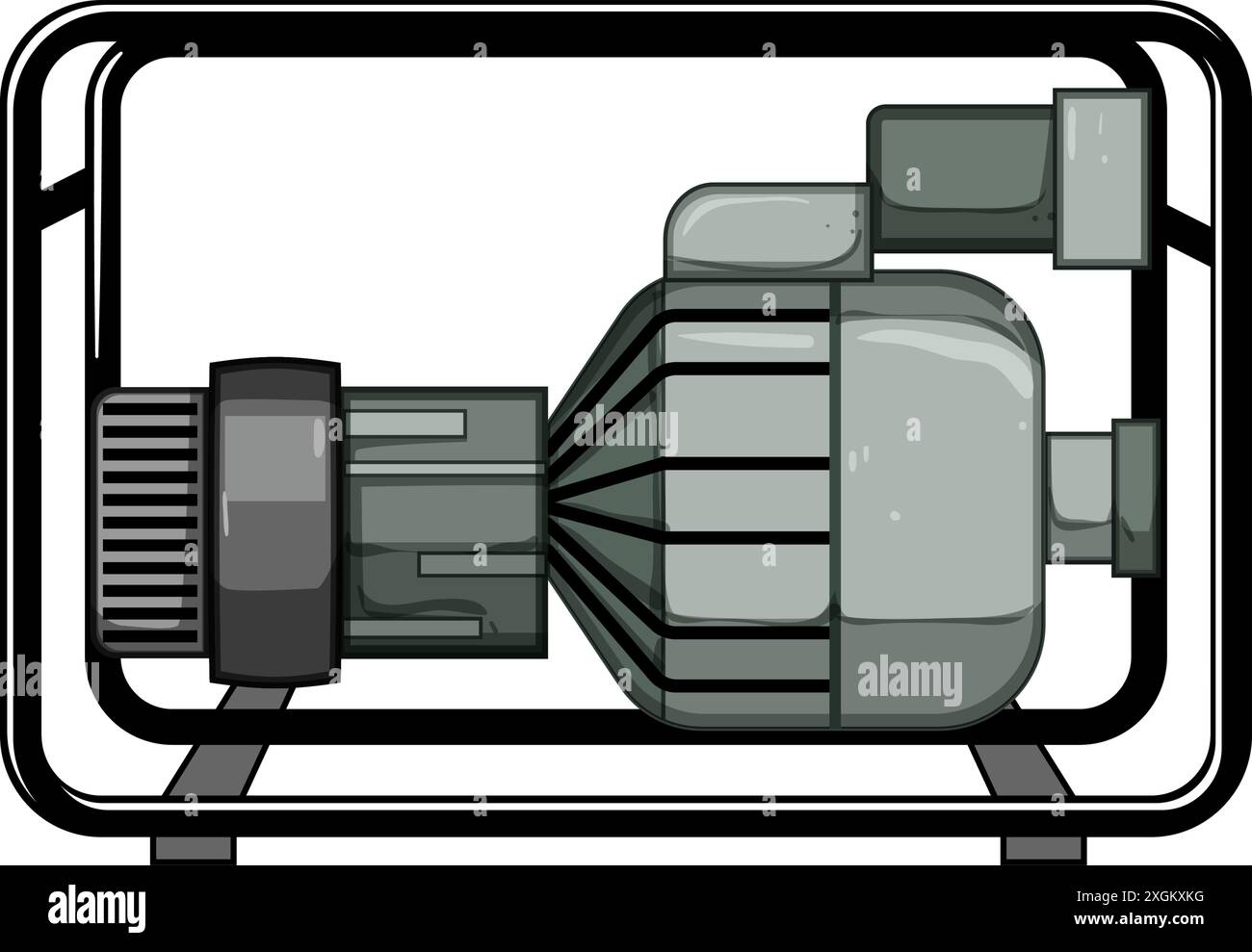 Borehole water pump Stock Vector Images - Alamy