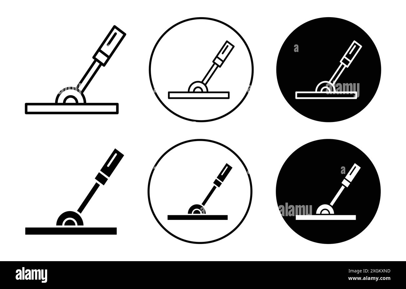 Lever icon logo sign vector outline in black and white color Stock ...