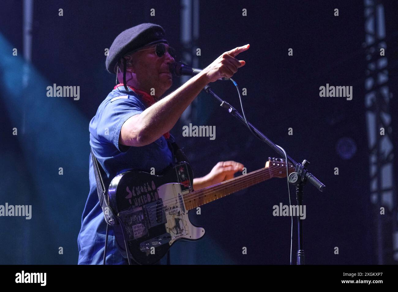 Castello , Villafranca di Verona , Italy, July 08, 2024, Tom Morello ...