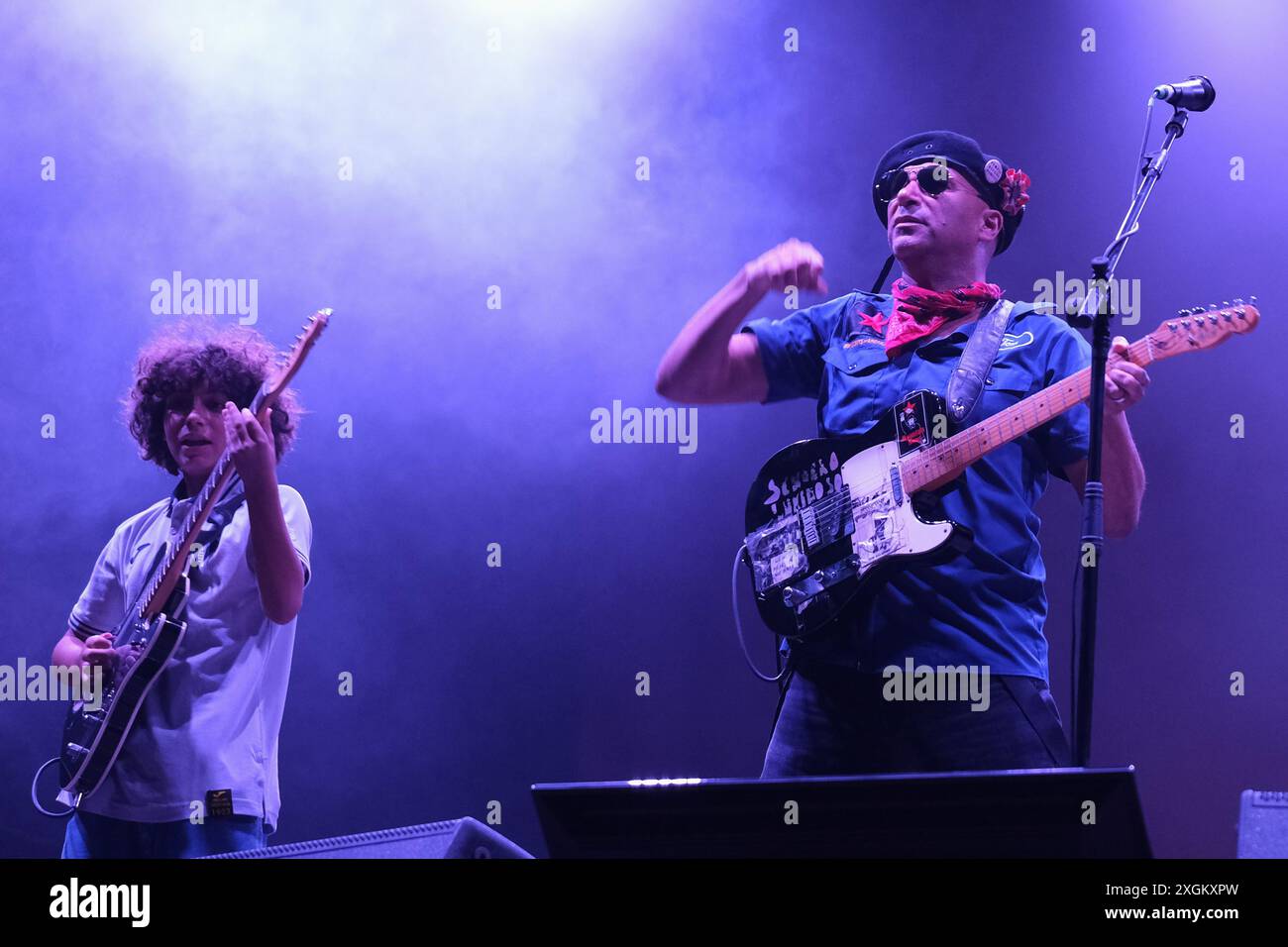 Castello , Villafranca di Verona , Italy, July 08, 2024, Tom Morello ...