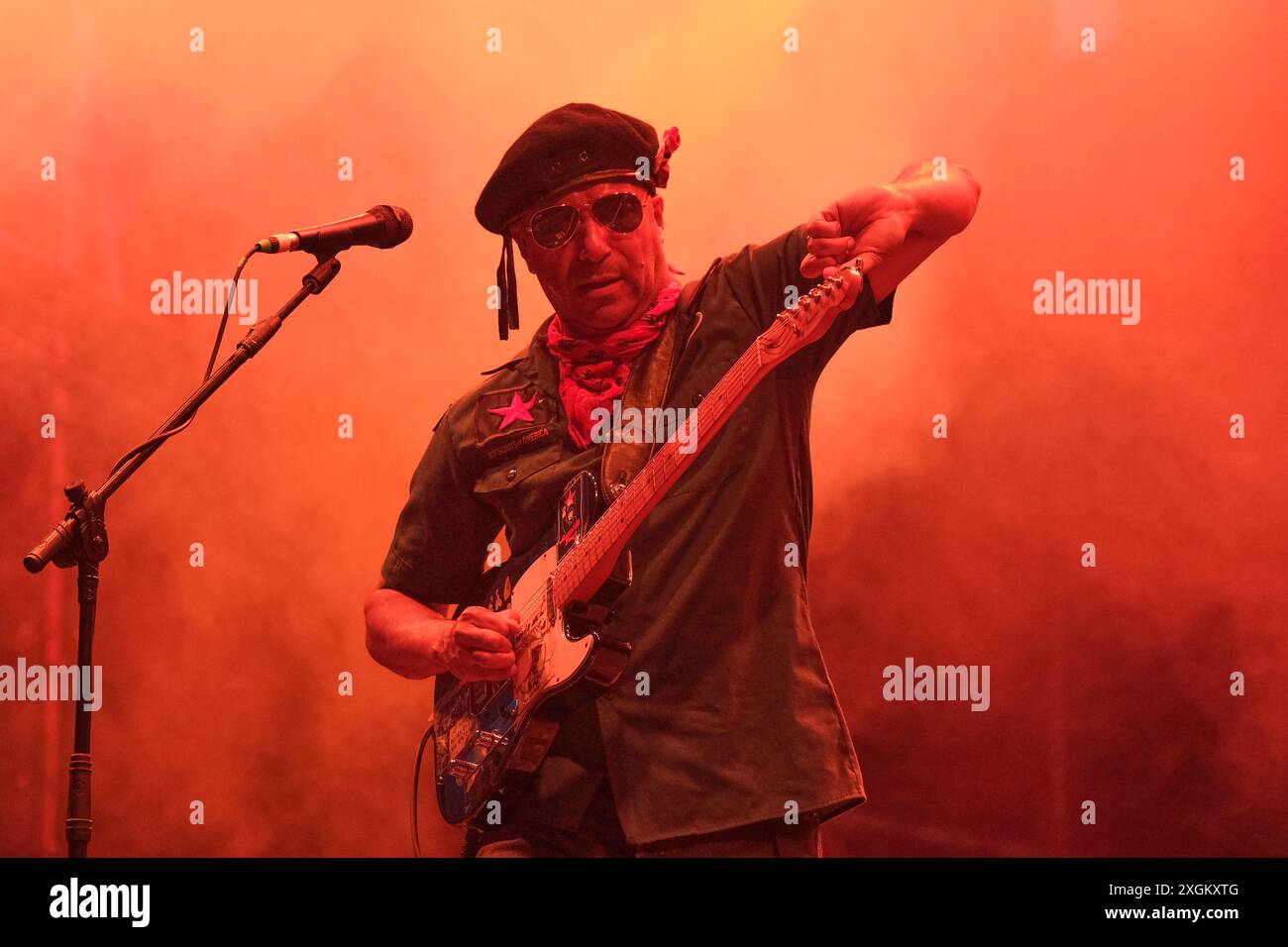 Castello , Villafranca di Verona , Italy, July 08, 2024, Tom Morello ...