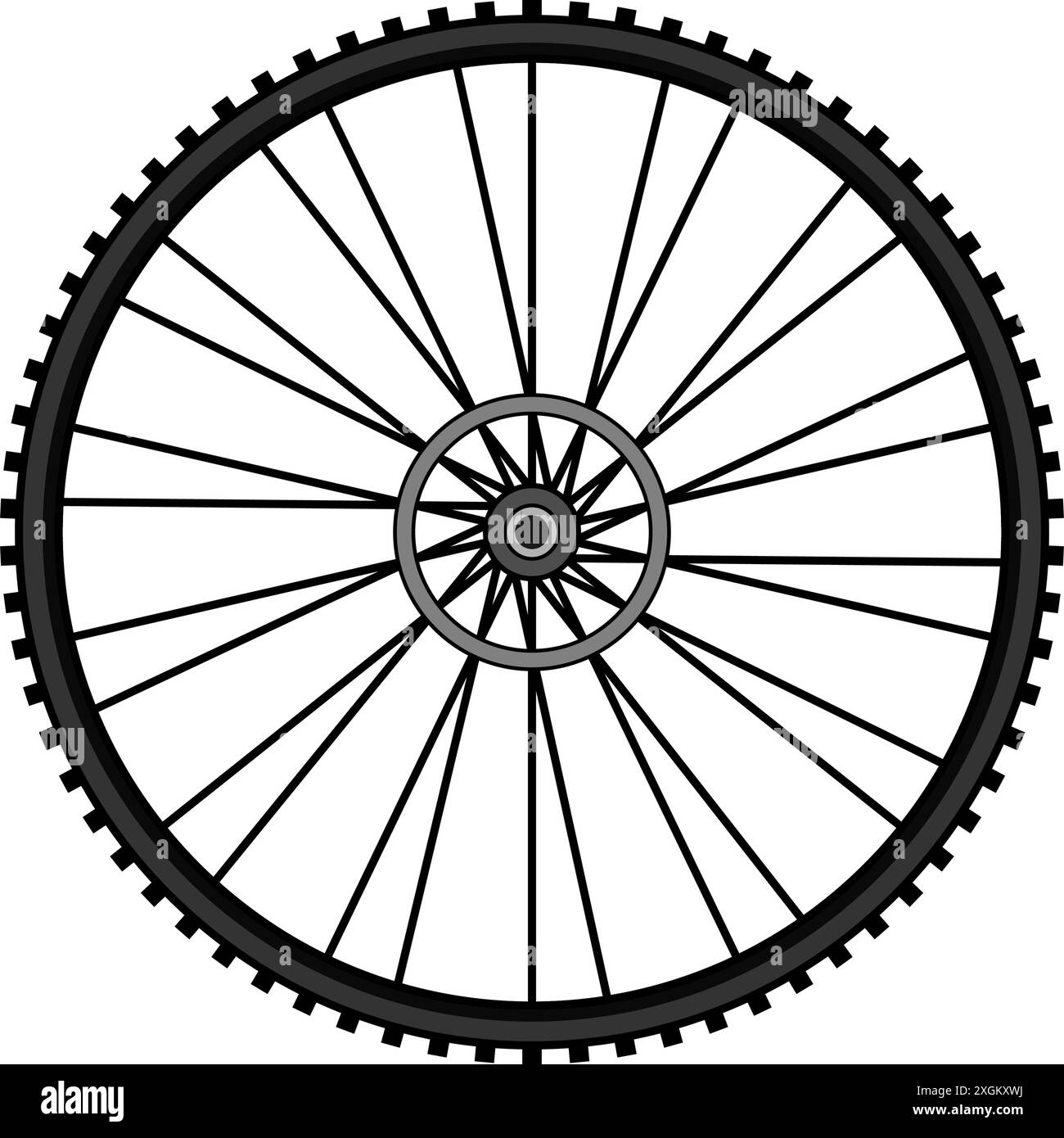 cycle wheel bike cartoon vector illustration Stock Vector Image & Art ...