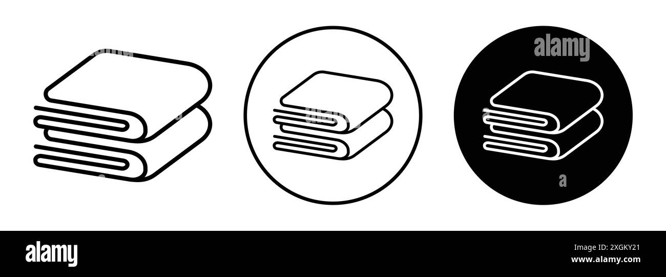 Bath towels vector vectors hi-res stock photography and images - Alamy