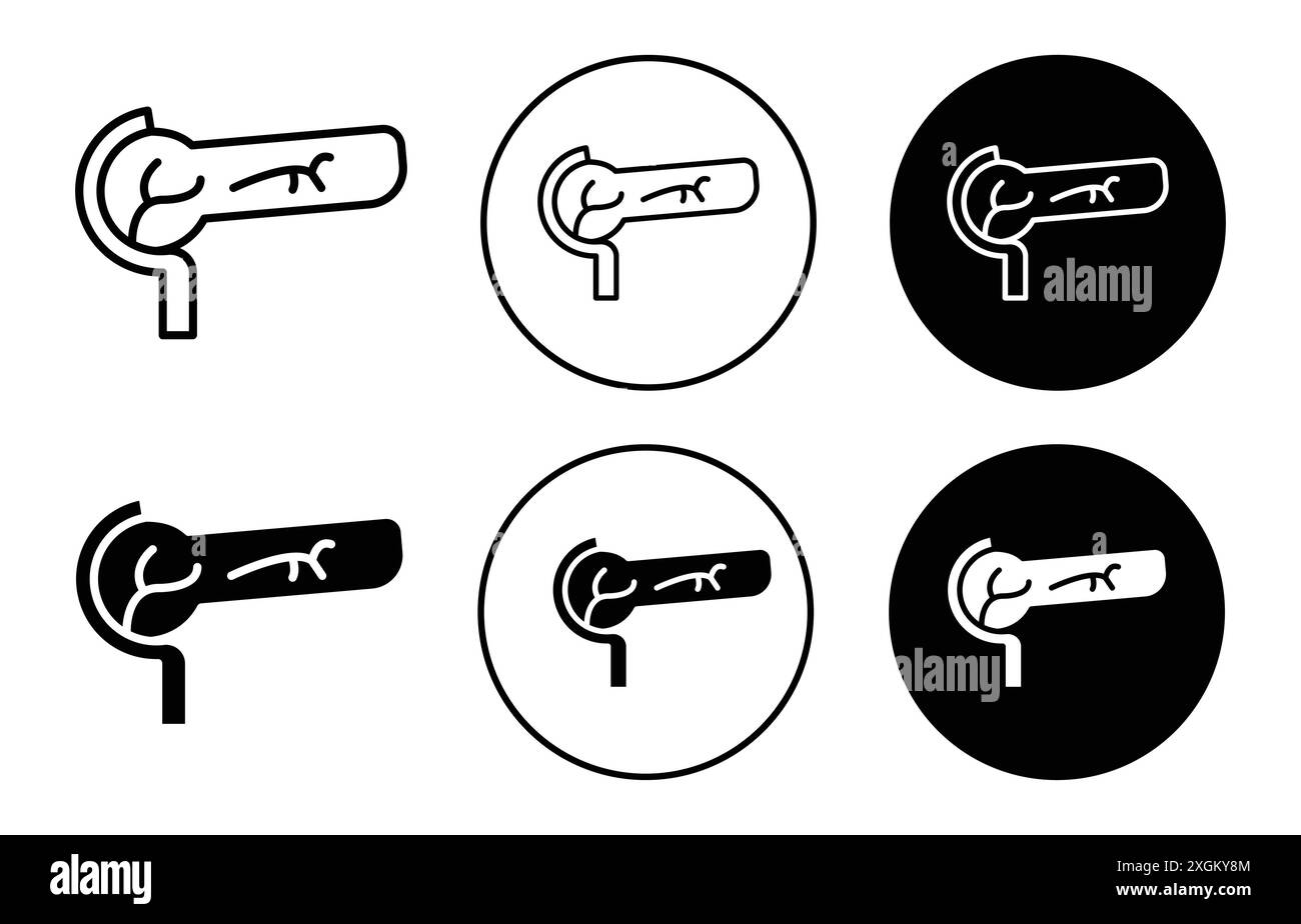 Kidney icon in black Cut Out Stock Images & Pictures - Alamy