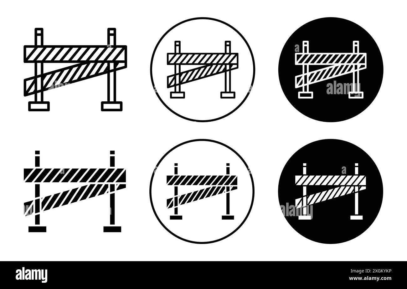 Police line icon logo sign vector outline in black and white color ...