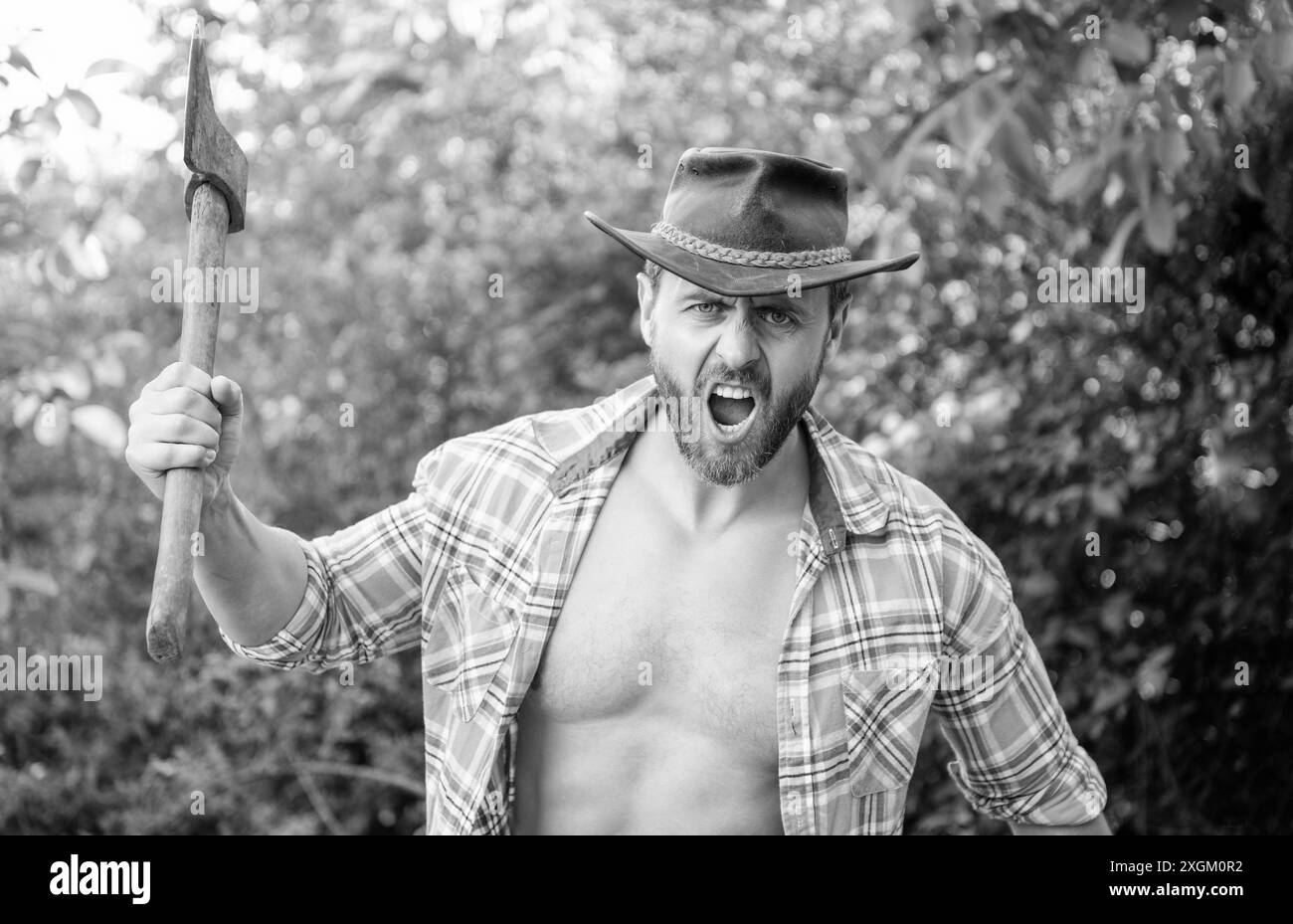 Angry cowboy Black and White Stock Photos & Images - Alamy