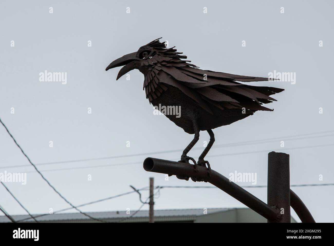 Raven sculpture at the stone sculpture park by the Four Corners in ...