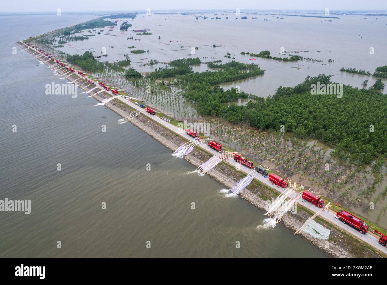 Beijing, China's Hunan Province. 9th July, 2024. An aerial drone photo ...